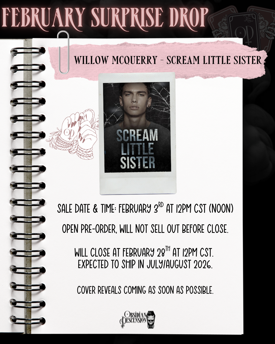 Scream Little Sister - Willow McQuerry – Obsidian Descension